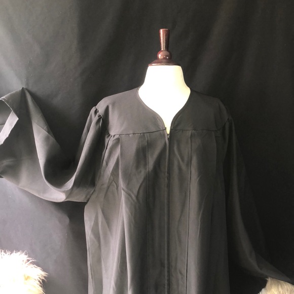 Other | Graduation All Black Gown For Tall Size Large Person | Poshmark